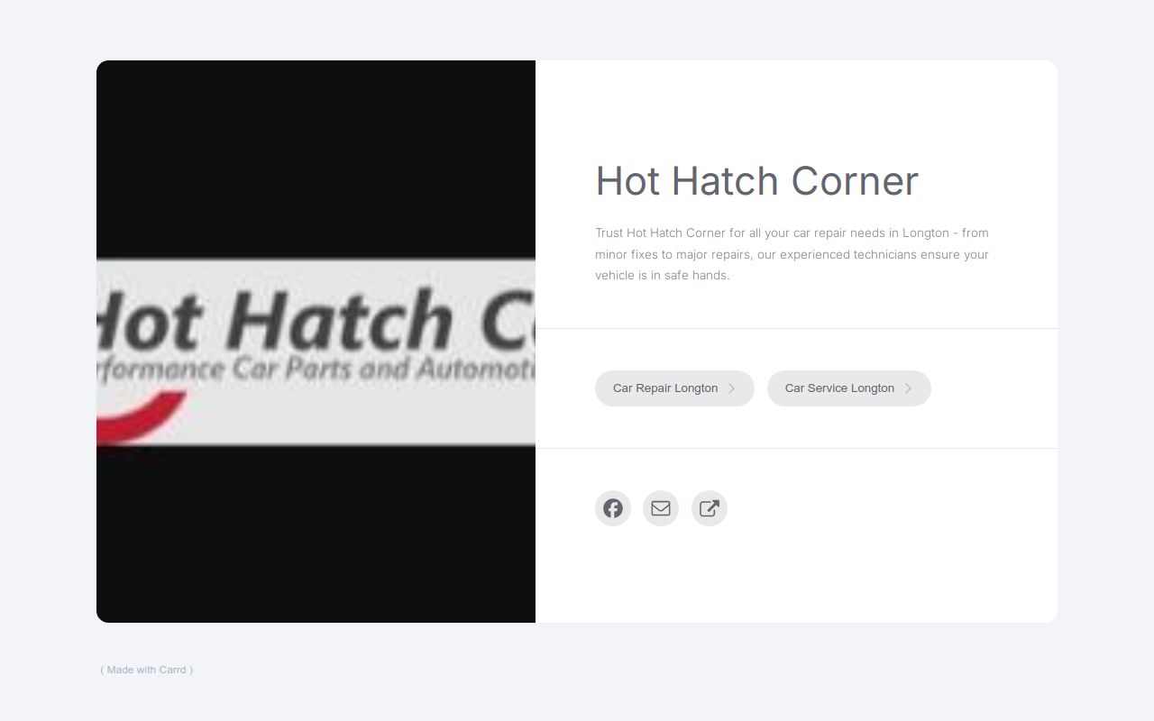 Hot Hatch Corner | Car Repair Longton